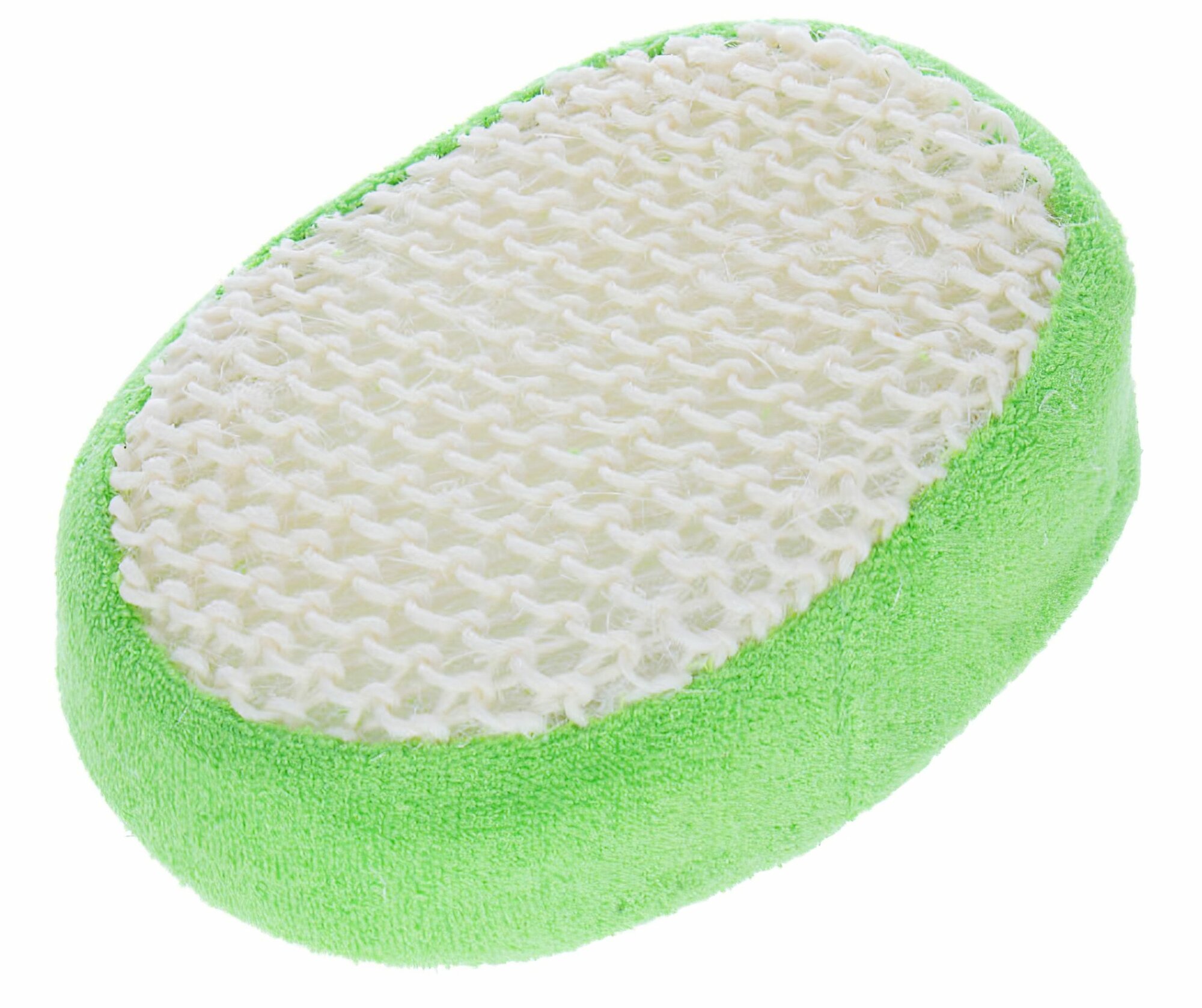 Мочалка объемная 10x14 см, для бани, сауны и домашних процедур - глубоко очищает раскрытые поры от загрязнений, подходит для лица и тела.