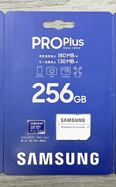 Карта памяти Samsung microSDXC 256ГБ Class 10, V30, A2, UHS-I U3, R 180 МБ/с, адаптер на SD, 1 шт, белый