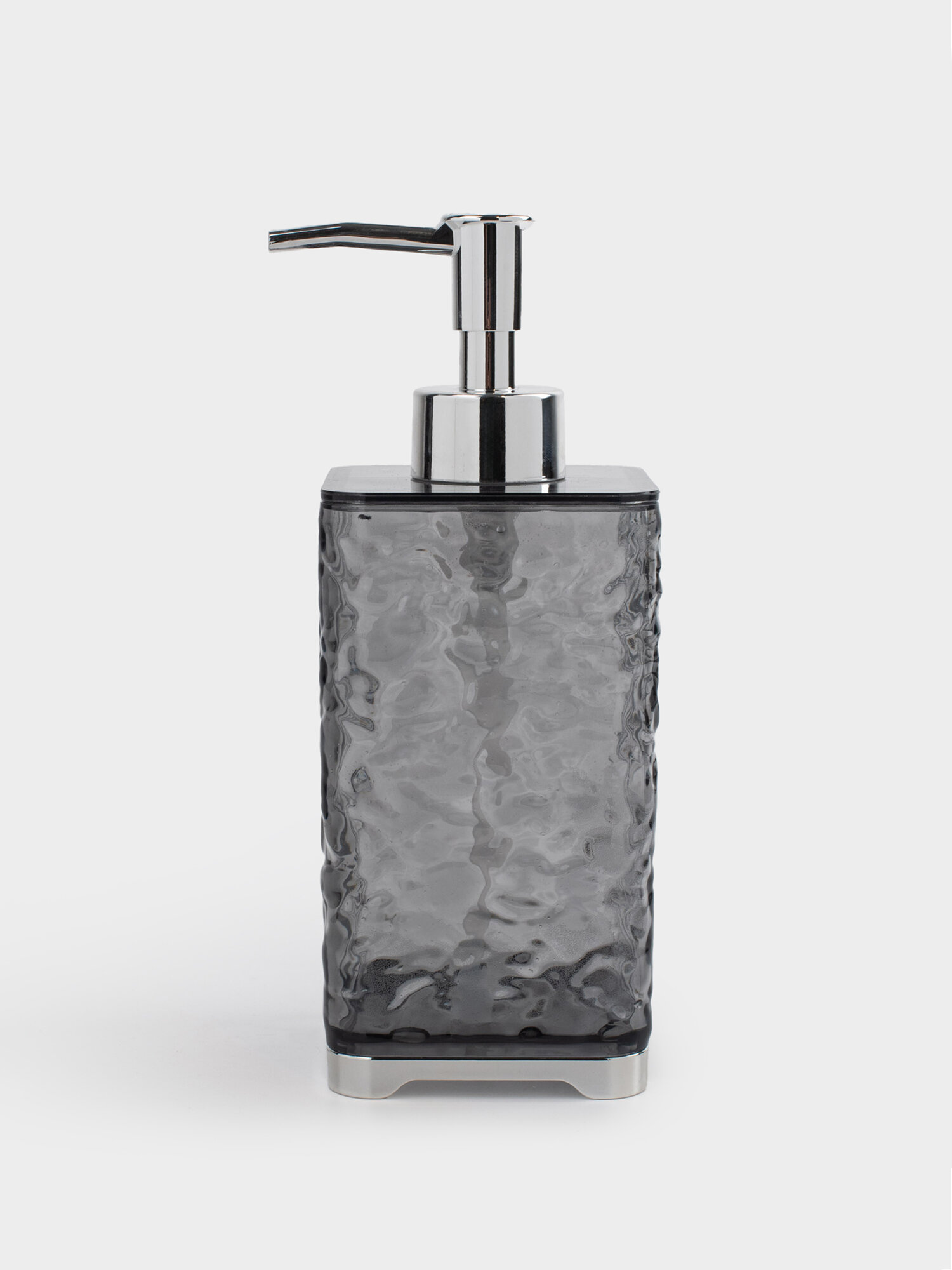 Диспенсер для жидкого мыла, 400 мл, пластик, серый, Renaissance clear