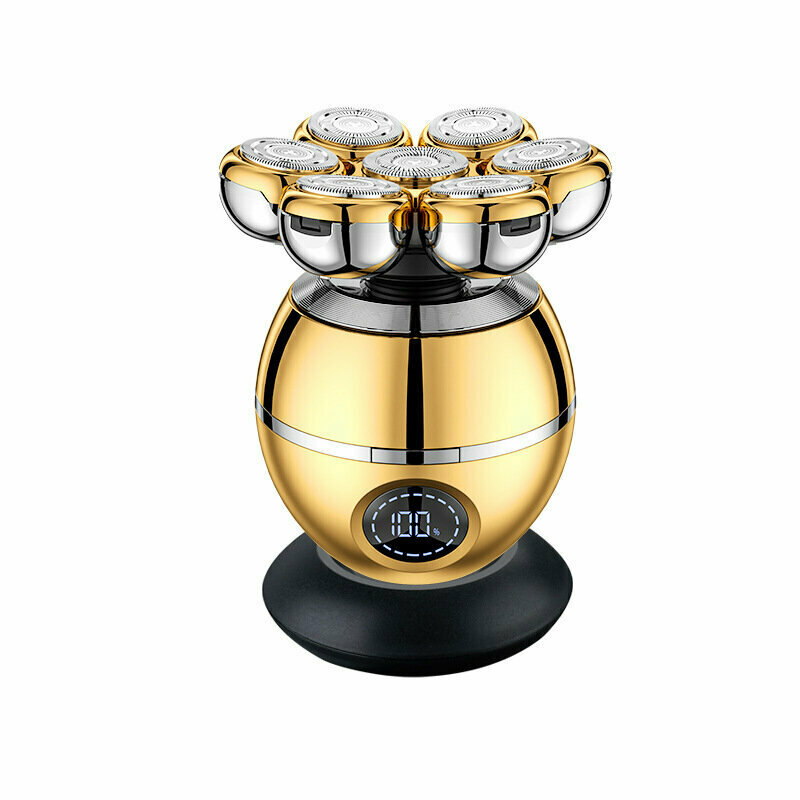 Электробритва RQ8870, с 7 лезвиями, перезаряжаемая, цвет золото/серебро