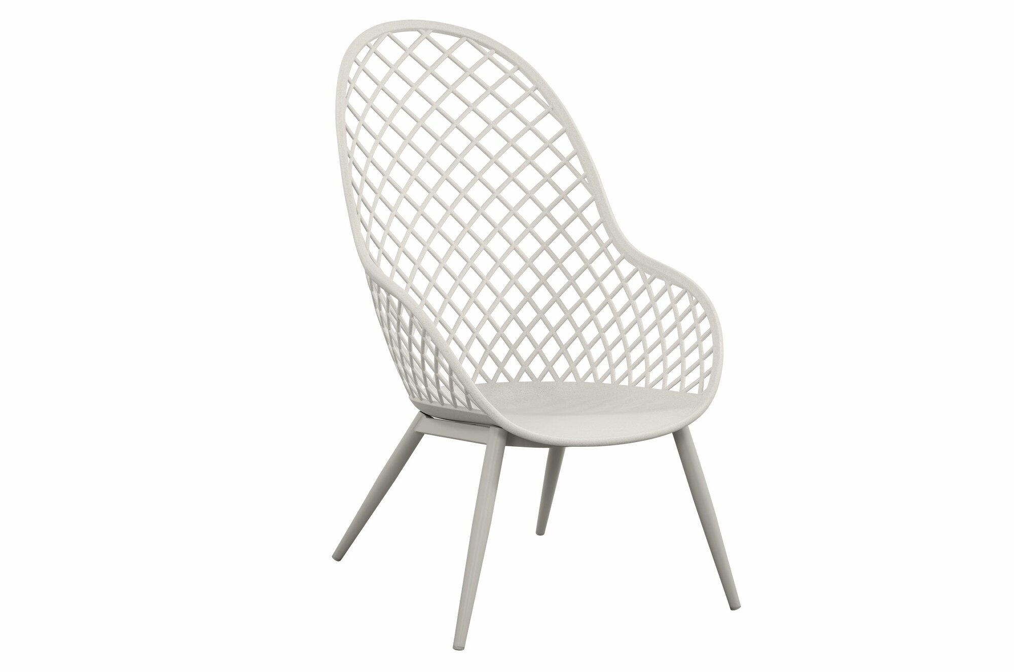 Кресло садовое Divan.ru Леола Линен, 64х78х106 см, бежевый, металл, переработанный пластик