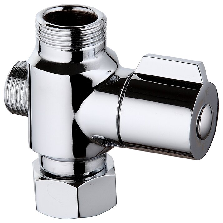 Дивертор Frap 1941 FBBB 380, латунь, серебристый, хром, для душа