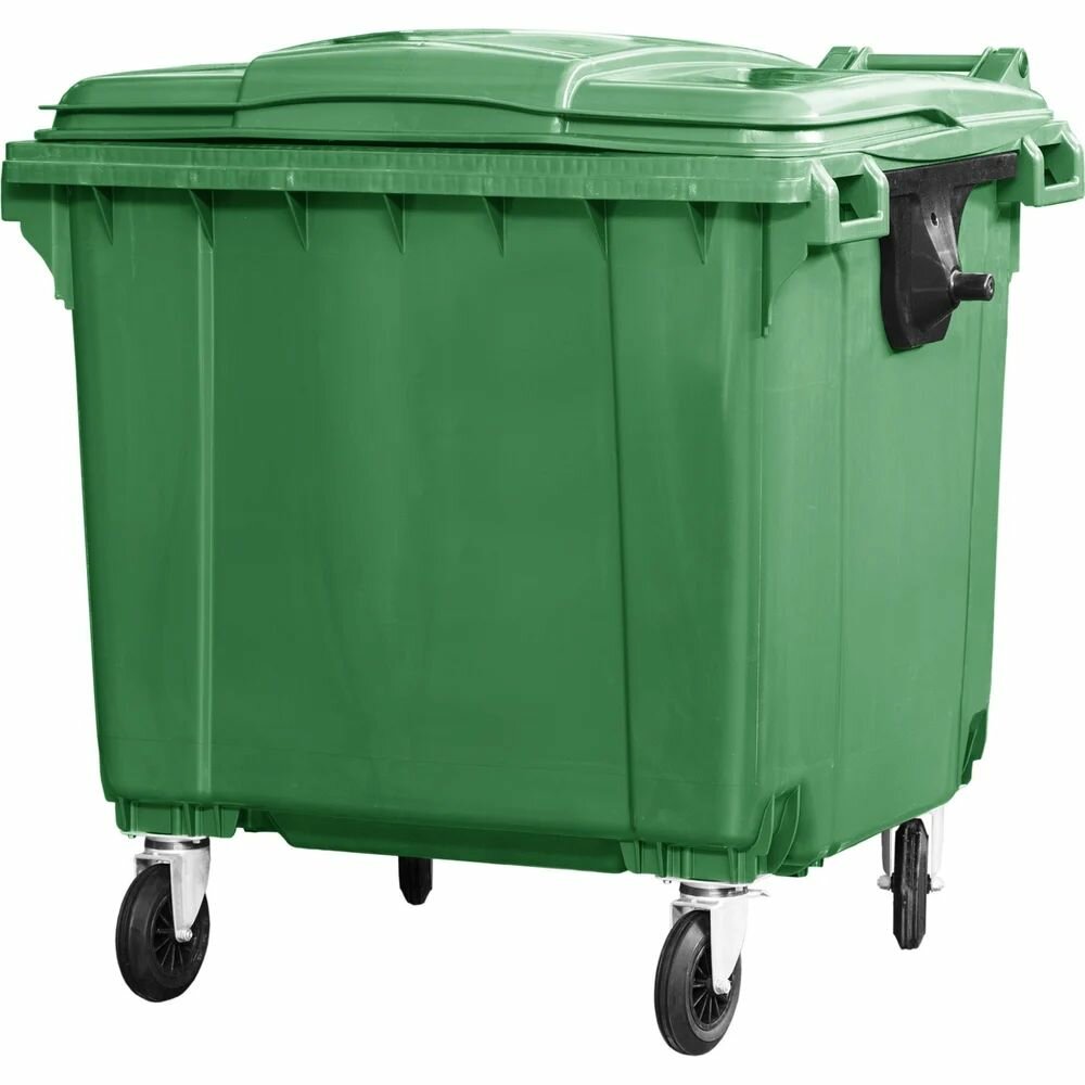 Контейнер для мусора уличный, мусорный бак прямоугольный Gigant 1100 л IPG-04