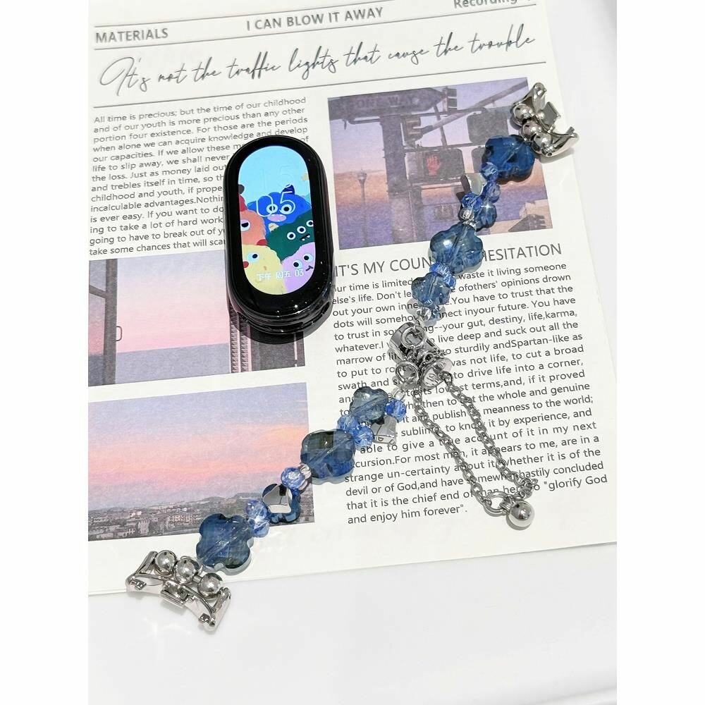 Ремешок Для Часов С Эластичной Пряжкой Из Хрусталя И Камня, Совместимость С Xiaomi Mi Band 7