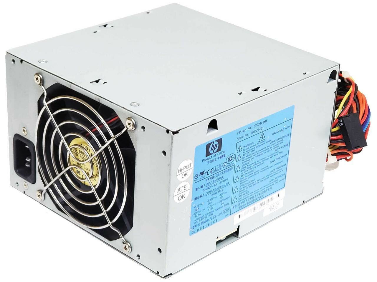 Блок питания HP 365Wt 24-Pin ATX Workstation Power Supply 437800-001