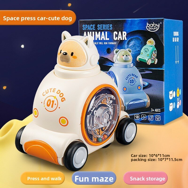 Детская игрушка собака заяц животное тематическая толкающая машина с функцией инерции и интерактивной игрой для малышей