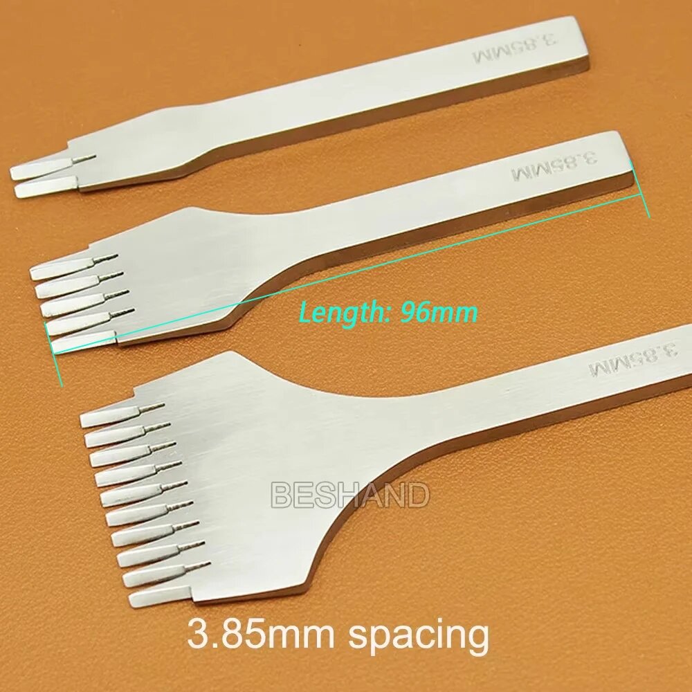 Пробойники для кожи BESHAND 3.85 мм, 96 мм, 3.85mm spacing