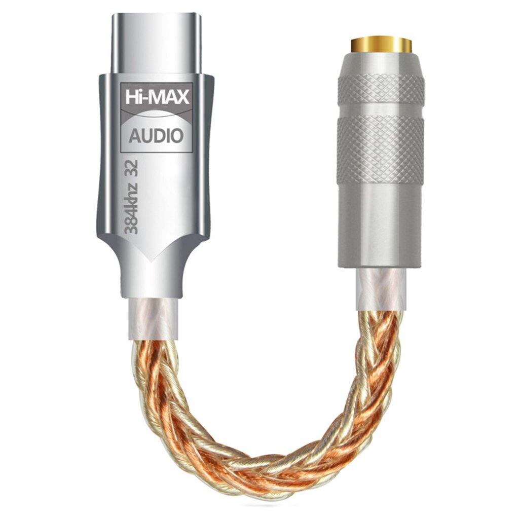 USB C 3,5 мм, цифровое слуховое декодирование с усилителем для наушников для мобильных устройств и планшетов