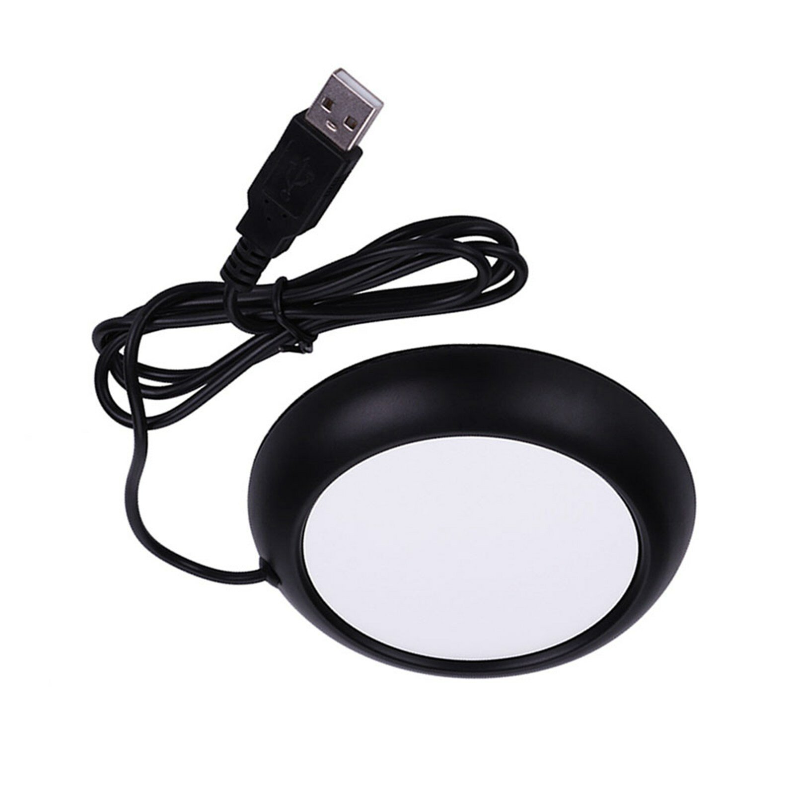 Подставка для подогрева чашек USB с текстурой дерева, подогреваемая под кружку, для напитков, офиса, чая, кофе, черная