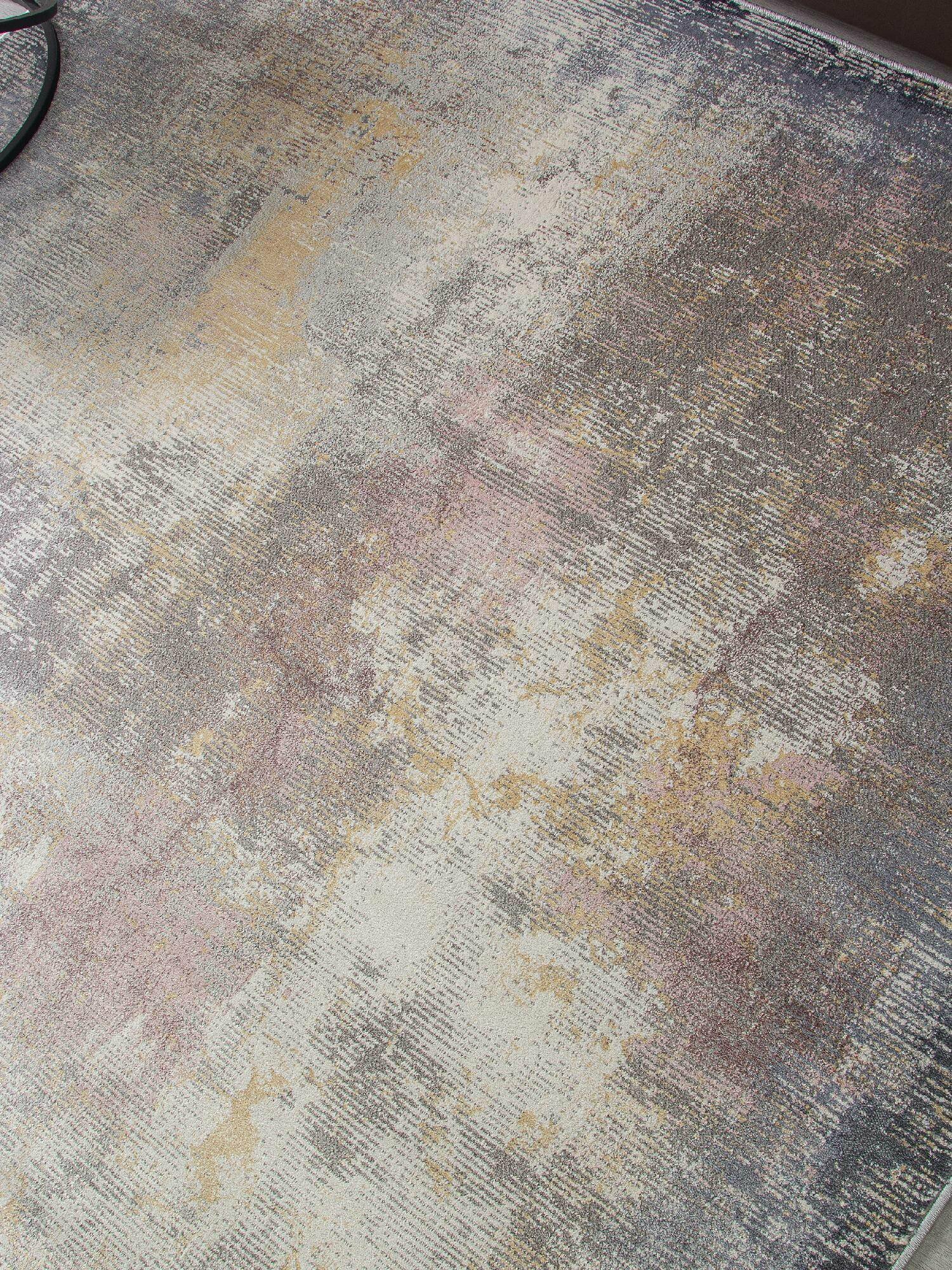 Ковер на пол в гостиную в спальню 280х380 см бежевый современный ворс 7 мм 384838 ковренок