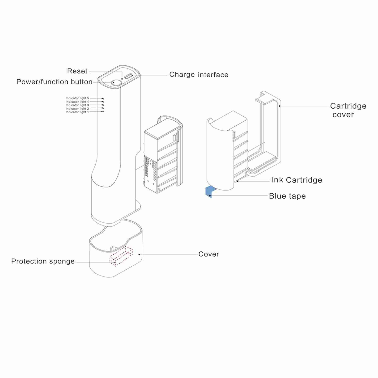 Портативный пищевой принтер, беспроводной BT, для латте-арта. Подходит для кафе, ресторанов, выпечки