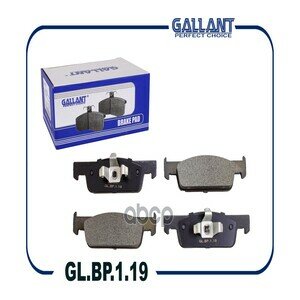 Колодка тормозная передняя gl. bp.1.19 renault logan ii, lada xray 16v Gallant арт. gl. bp.1.19
