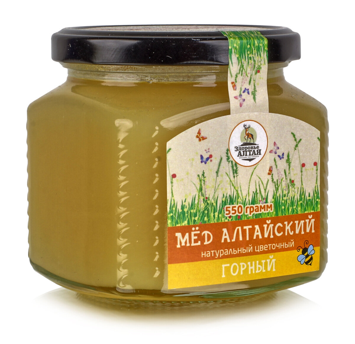 Алтайский мед Горный стекло 550гр.