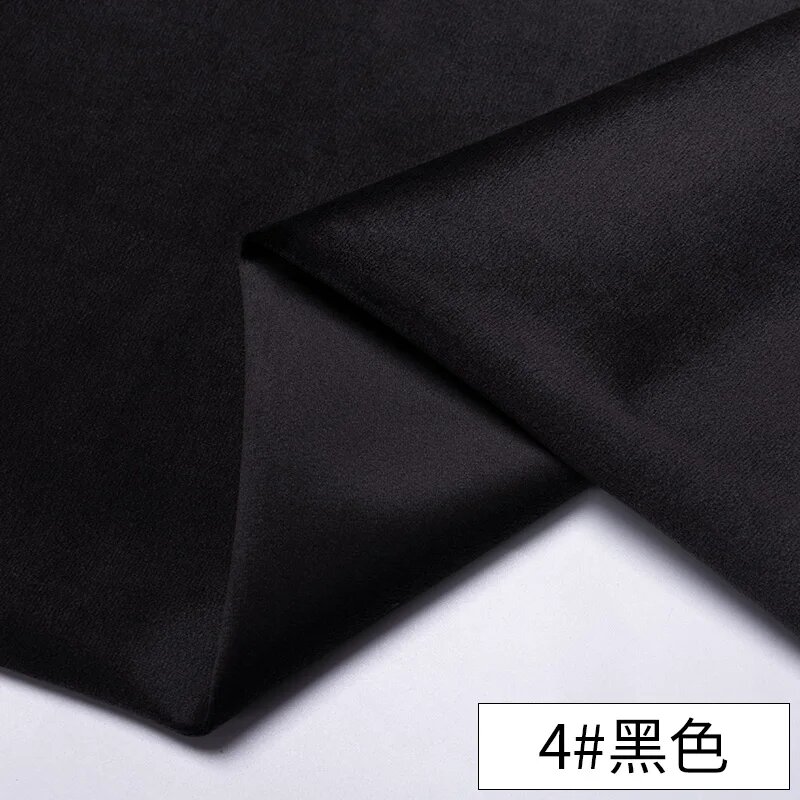 Бархатная ткань черная 1.5х0.5 м Черный, 4 Black