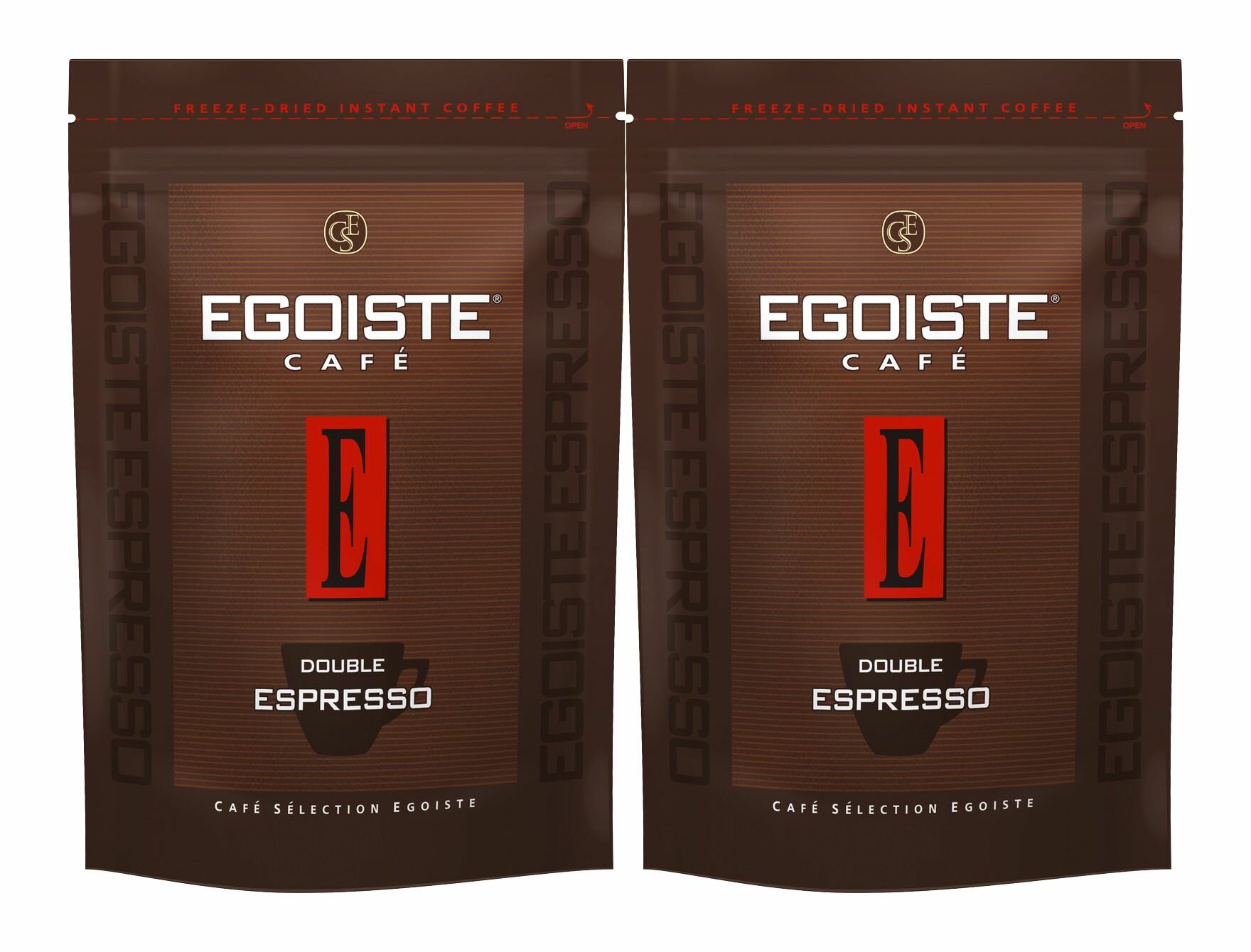 Кофе растворимый EGOISTE Double Espresso, 70г х 2шт. Эспрессо