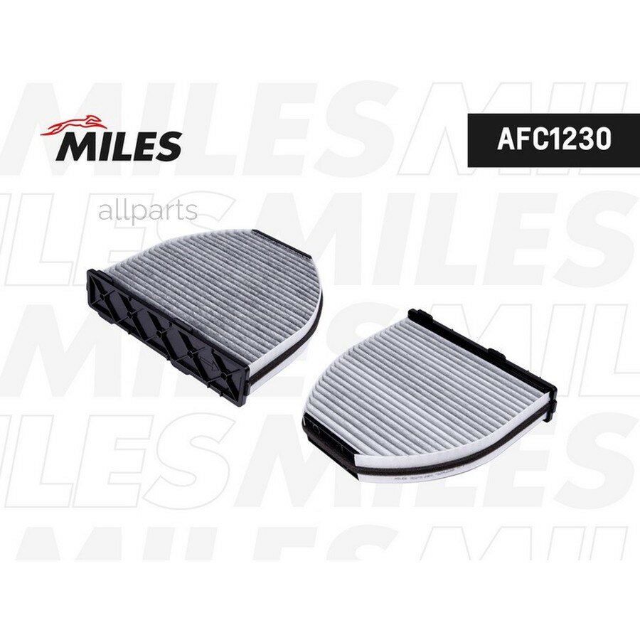 MILES AFC1230 Фильтр салона MB W204/212 07- угольный