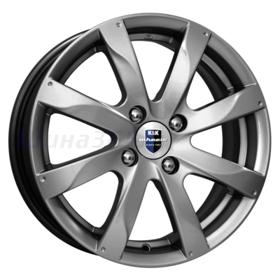 Литой колесный диск K&K Джемини-оригинал (КС617) 6x15/4x100 ET40 D60,1 Дарк платинум