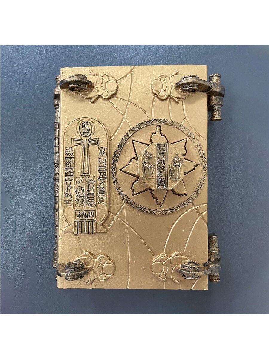 Точная копия "Книги мертвых" с реквизитом для мумии, Украшение "Книга мертвых", Статуэтка ручной работы из смолы, Пасхальные украшения, Сувенир для коллекционирования в Древнем Египте