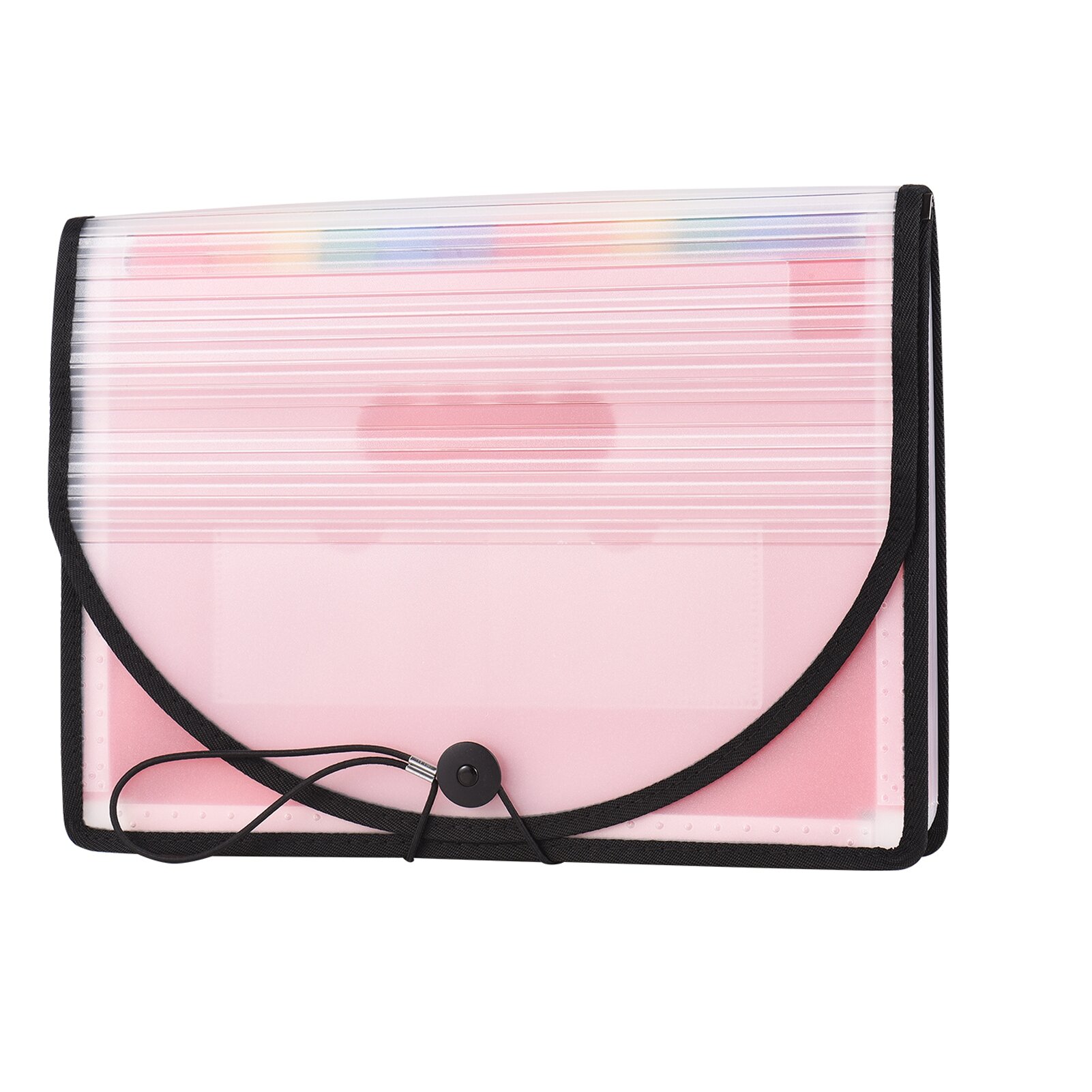 Органайзер для папок с файлами Accordian, 24 кармана, расширяющиеся сумки для файлов с крышкой, органайзер для документов формата A4, цвет радуги для домашнего офиса, школы