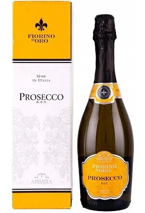 Игристое вино Abbazia, "Fiorino d'Oro" Prosecco Spumante DOC, gift box