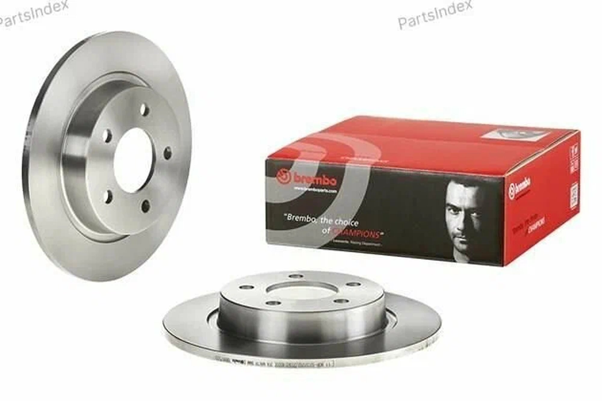 Диск тормозной задний невентилируемый 280мм, BREMBO 08997520