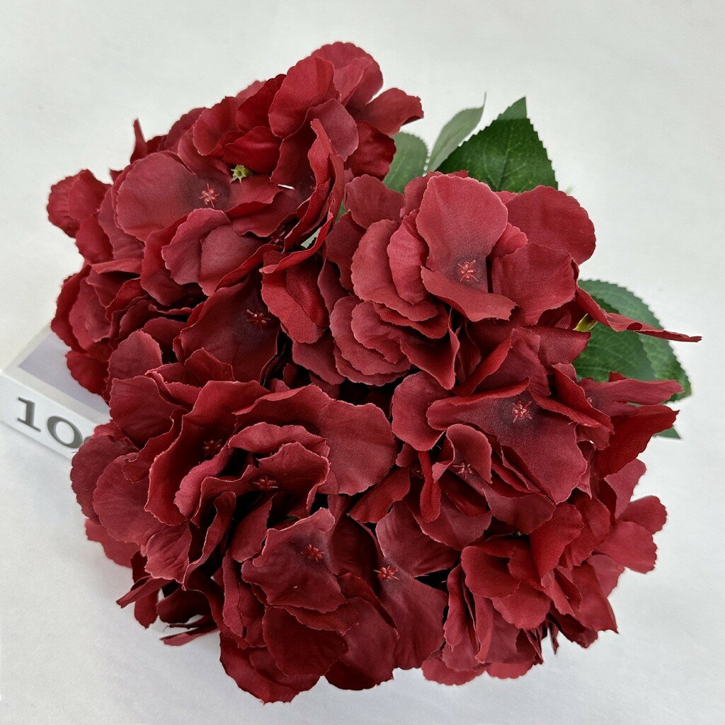 Romantic garden букет искусственных цветов silk с большими лепестками для свадебного декора и фотосессии dark red