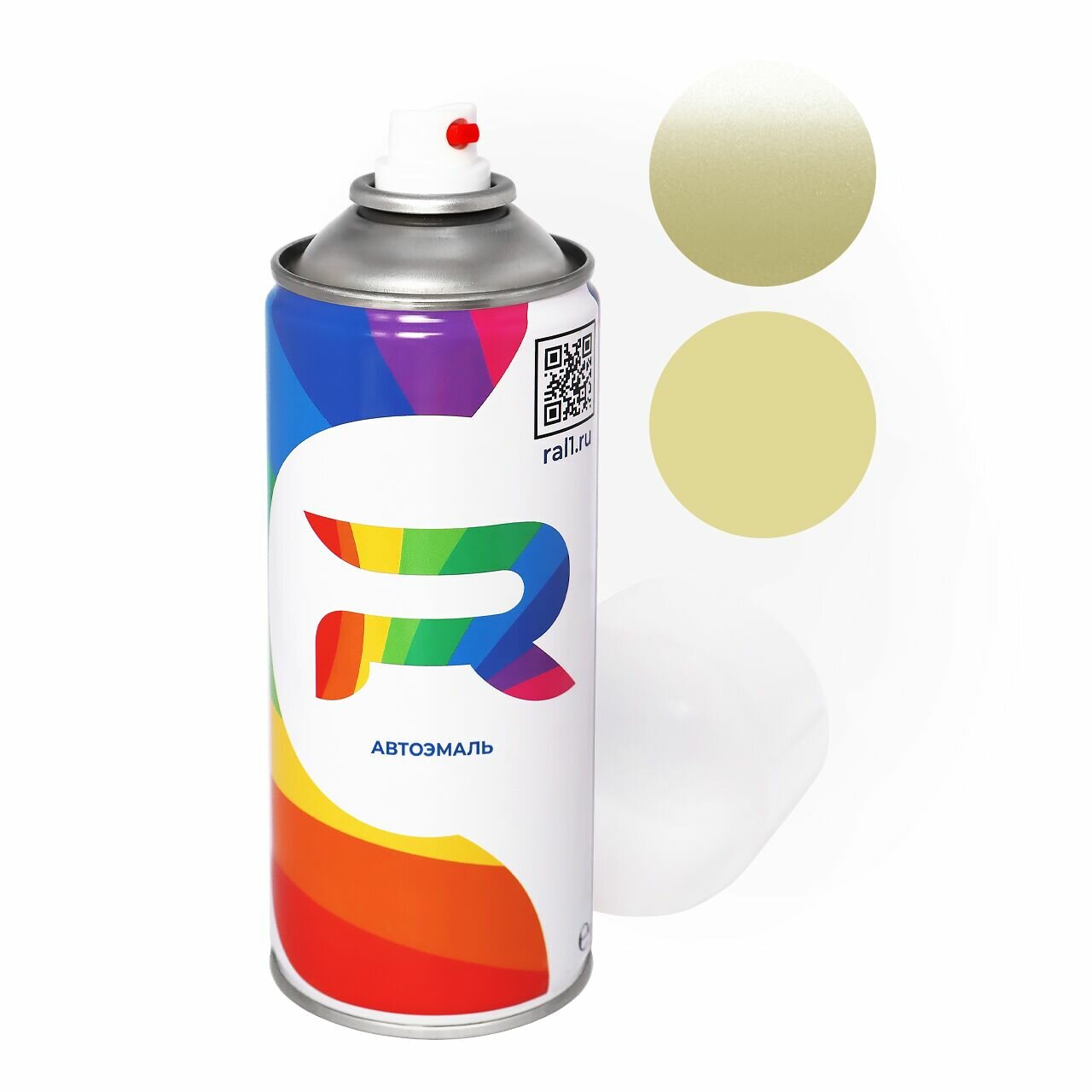 Автоэмаль аэрозольная VAZ 502 - Дыня (Базовая краска, Перламутровый металлик двухслойный, Зелено-желтый) баллон 520 мл.