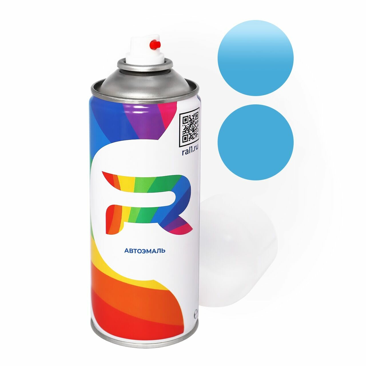 Автоэмаль аэрозольная RAL 5024 - Pastellblau (Акриловая краска, Солид, Синий) баллон 520 мл.