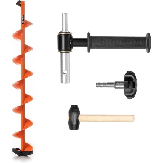 Комплект под мотобур Тонар шнек MOTOSHTORM 150R+адаптер АШ-02+молоточек (T-SMS150R-ASH-02)