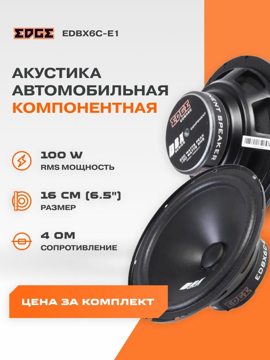 Динамики 16.5 см EDGE EDS6C-E4