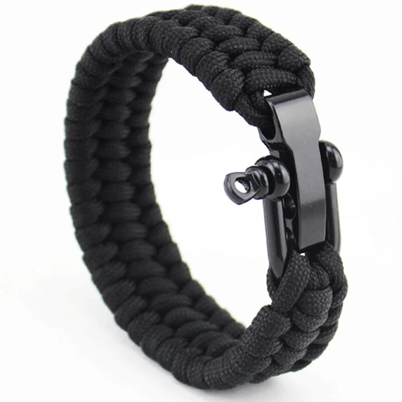 Черный тактический браслет Paracord 550 KOTUDENAVY