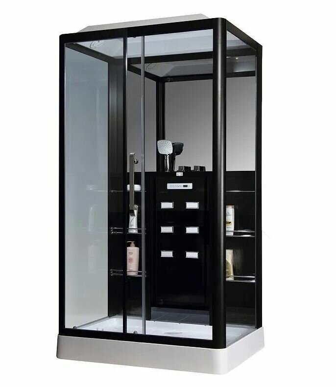 Душевая кабина Loranto Selak CS 129 3A L 90х150х215 см черная