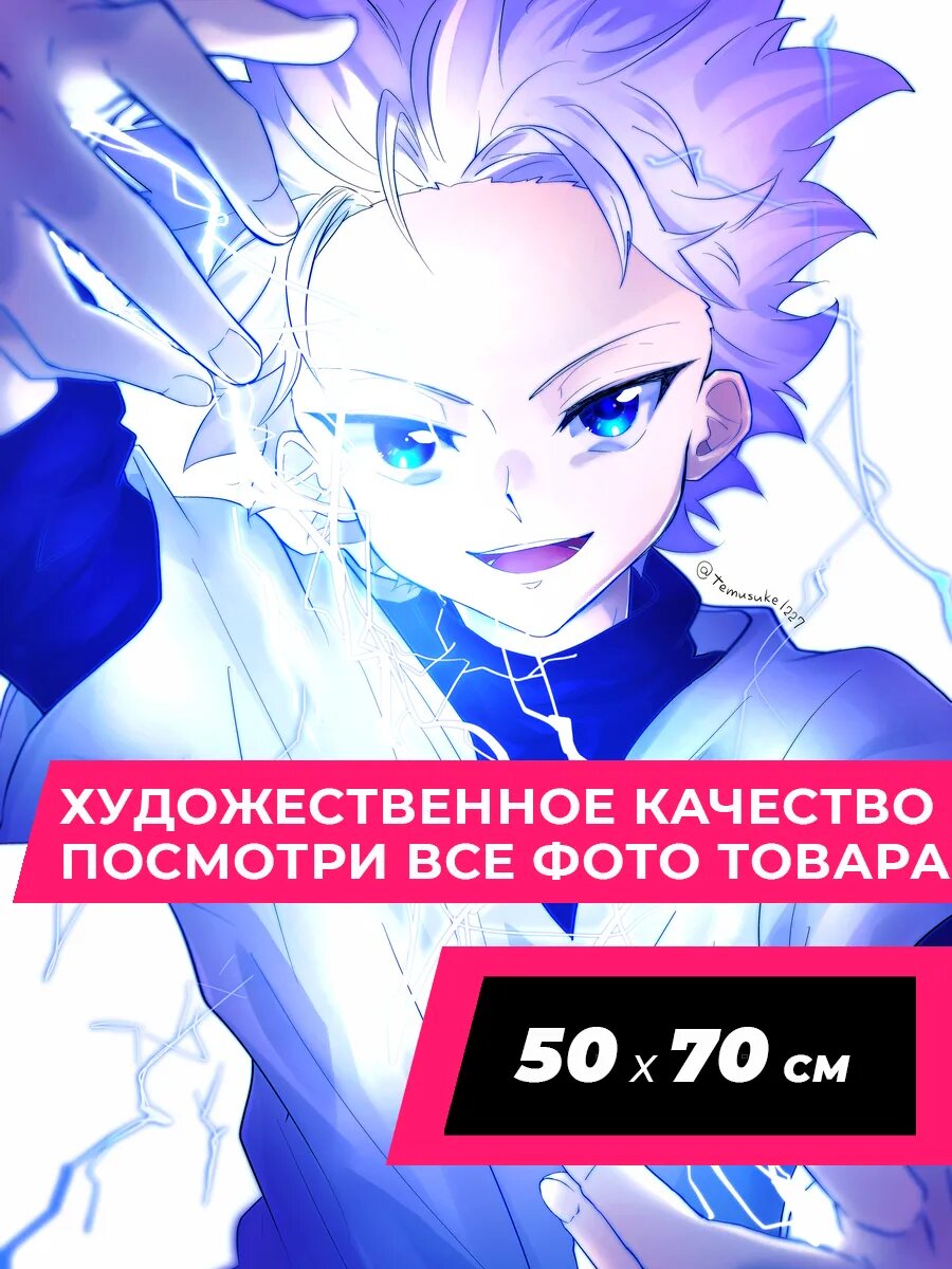 Постер Хантер х Хантер на стену 10 Hunter x Hunter 50 на 70, матовая фотобумага премиум качества