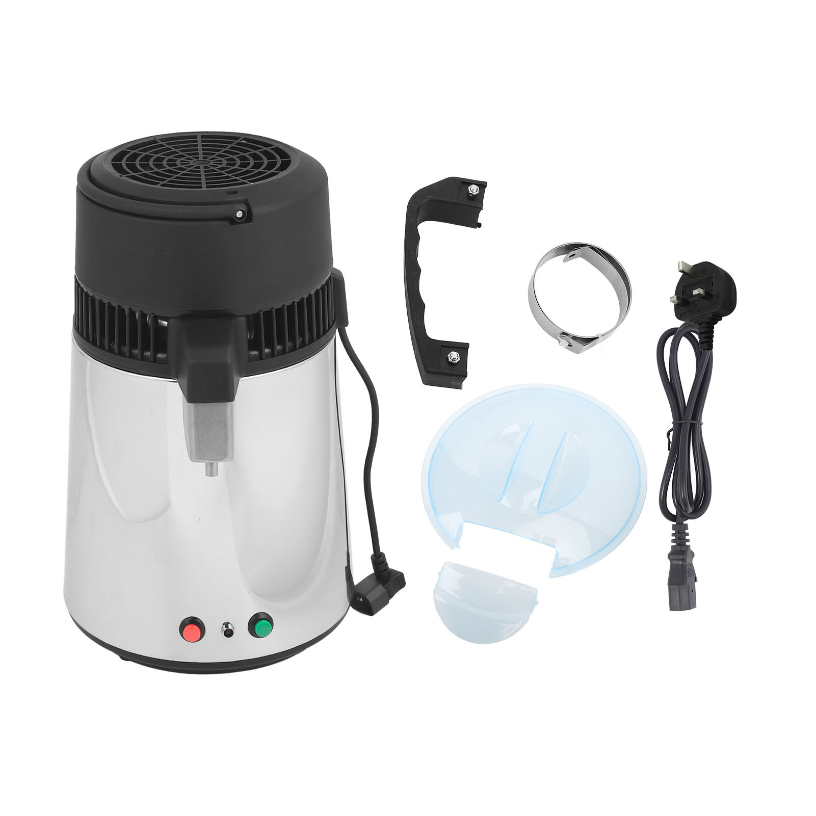 4L Автоматический дистиллятор воды 750W, портативный аппарат для дома и лаборатории, вилка UK 220V