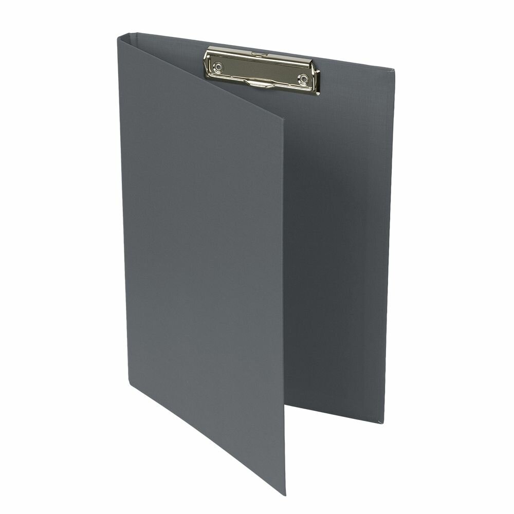 Папка-планшет 25 шт. "Expert Complete" Classic PVC с крышкой металлический прижим A4 серый EC188215