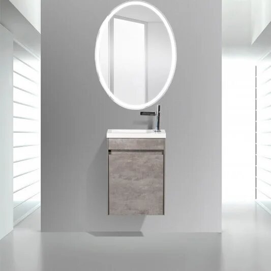 Мебель для ванной комнаты BelBagno Pietra Mini 46 R stucco cemento
