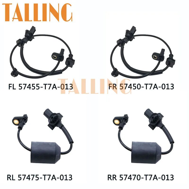 Датчик скорости переднего и заднего колеса ABS для Honda HR-V XRV Vezel 2015-2020 годов 57450-T7A-013 57455-T7A-013 57470-T7A-013 57475-T7A-013 Rear Right