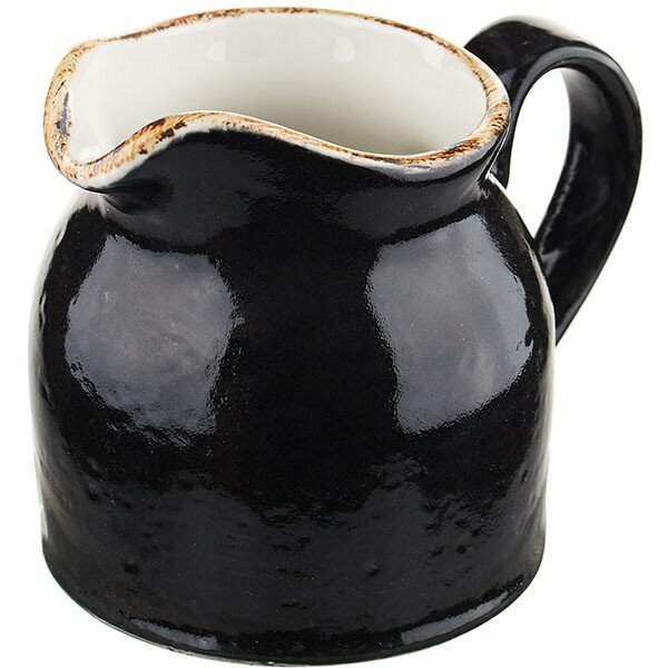 Молочник «Крафт Лакрица», фарфор, 185 мл, черный (Steelite, Великобритания)