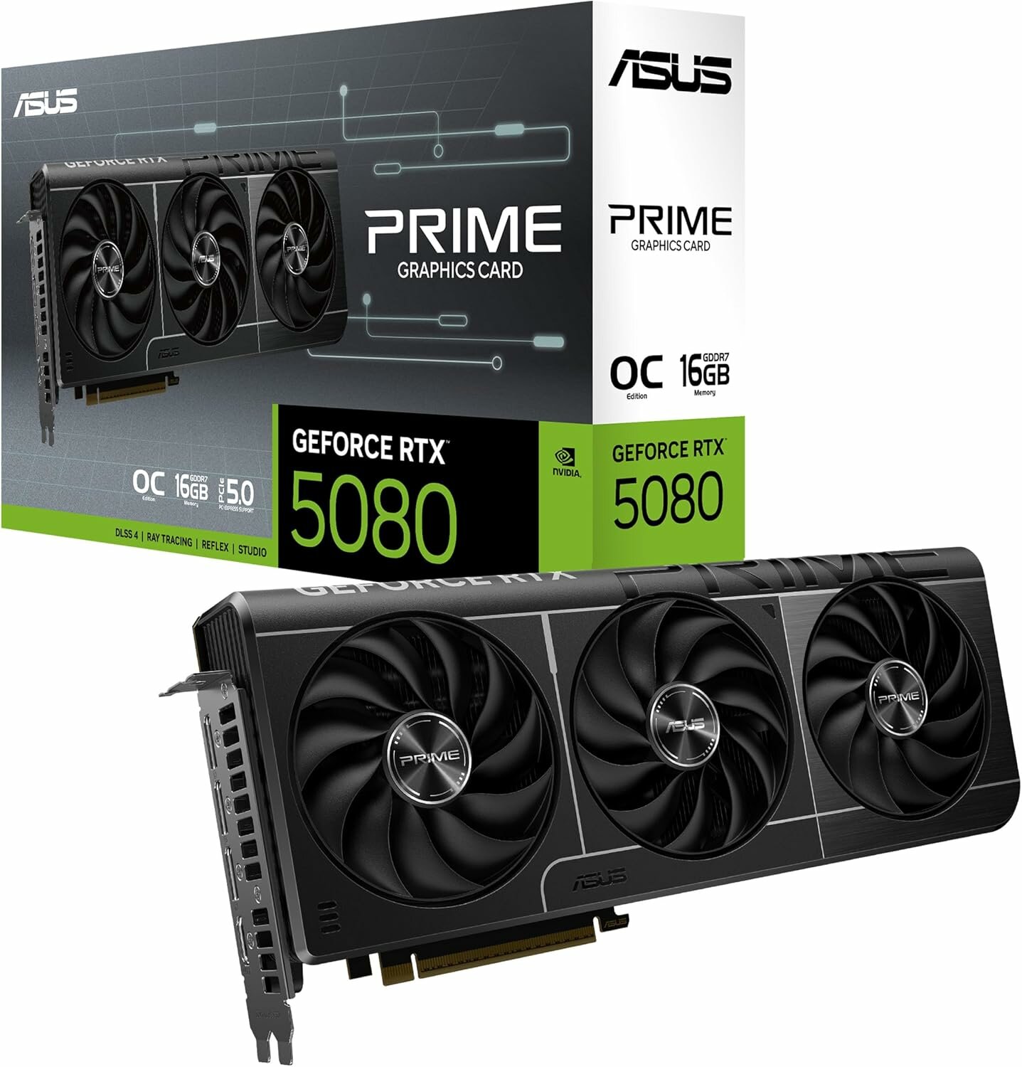 Prime GeForce RTX 5080 OC 16G GDDR7 видеокарты PCIe 5.0