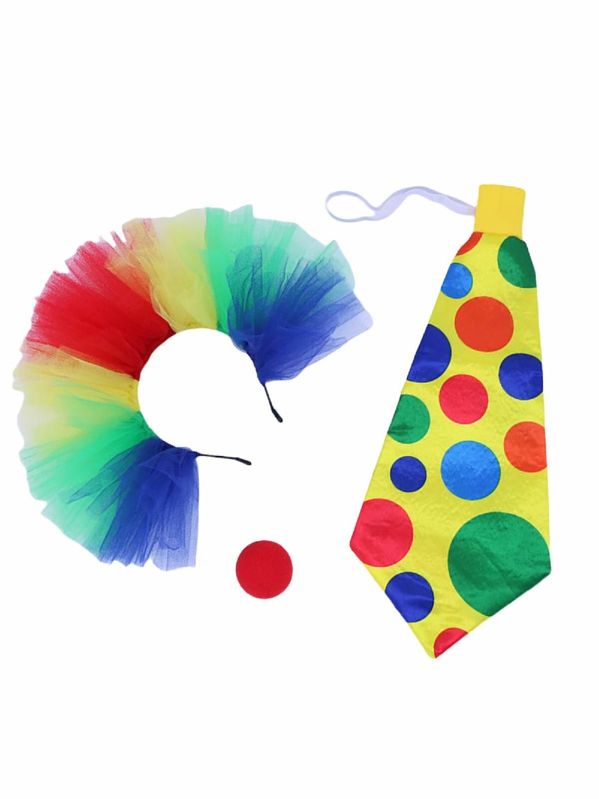 Костюм клона, радужный парик, галстук для взрослых и детей