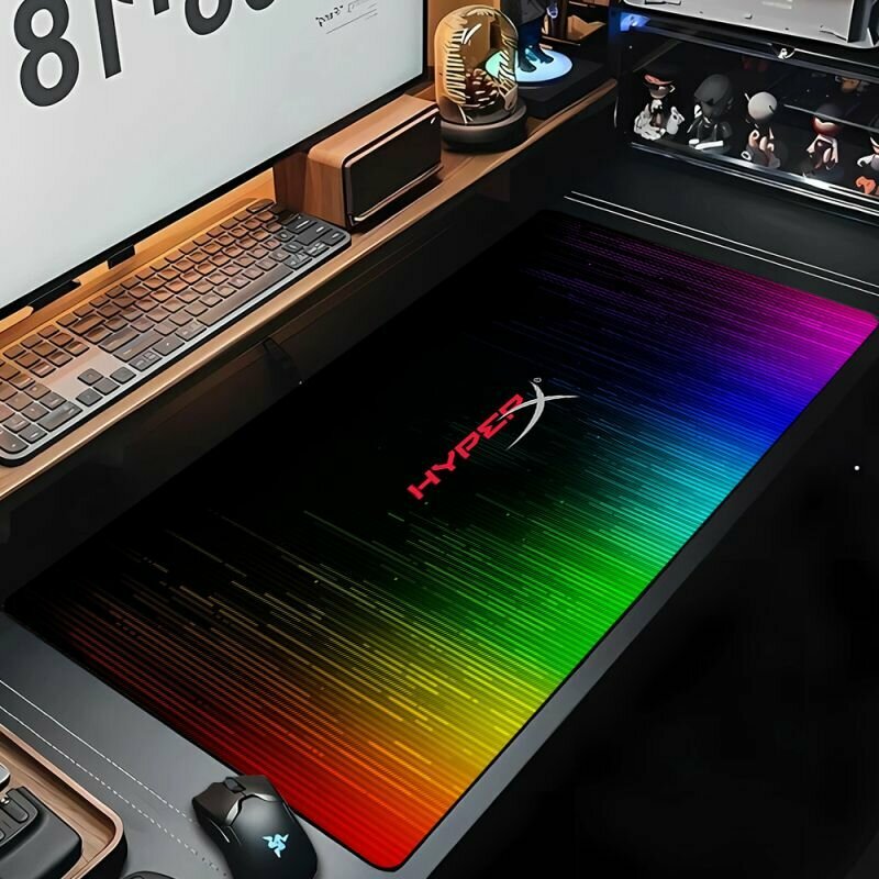 Коврик для мыши Hyperx xxl40x90 см, компьютерный плеер, нескользящий резиновый край, настольный коврик для клавиатуры