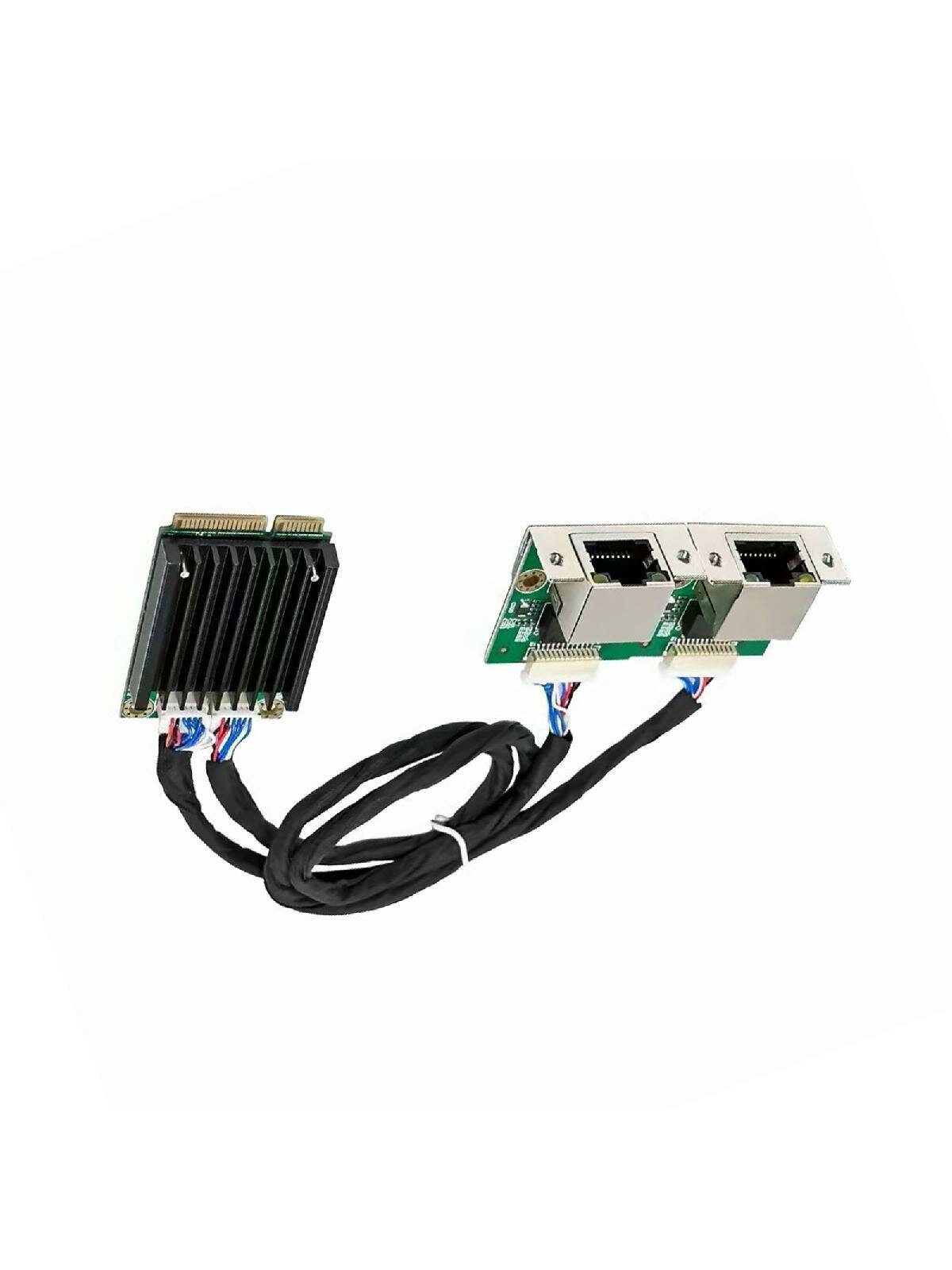 Mini PCIe to 2-Port Gigabit Corded Networking Card WGI210AT Control mpcie RJ45 Networking Card