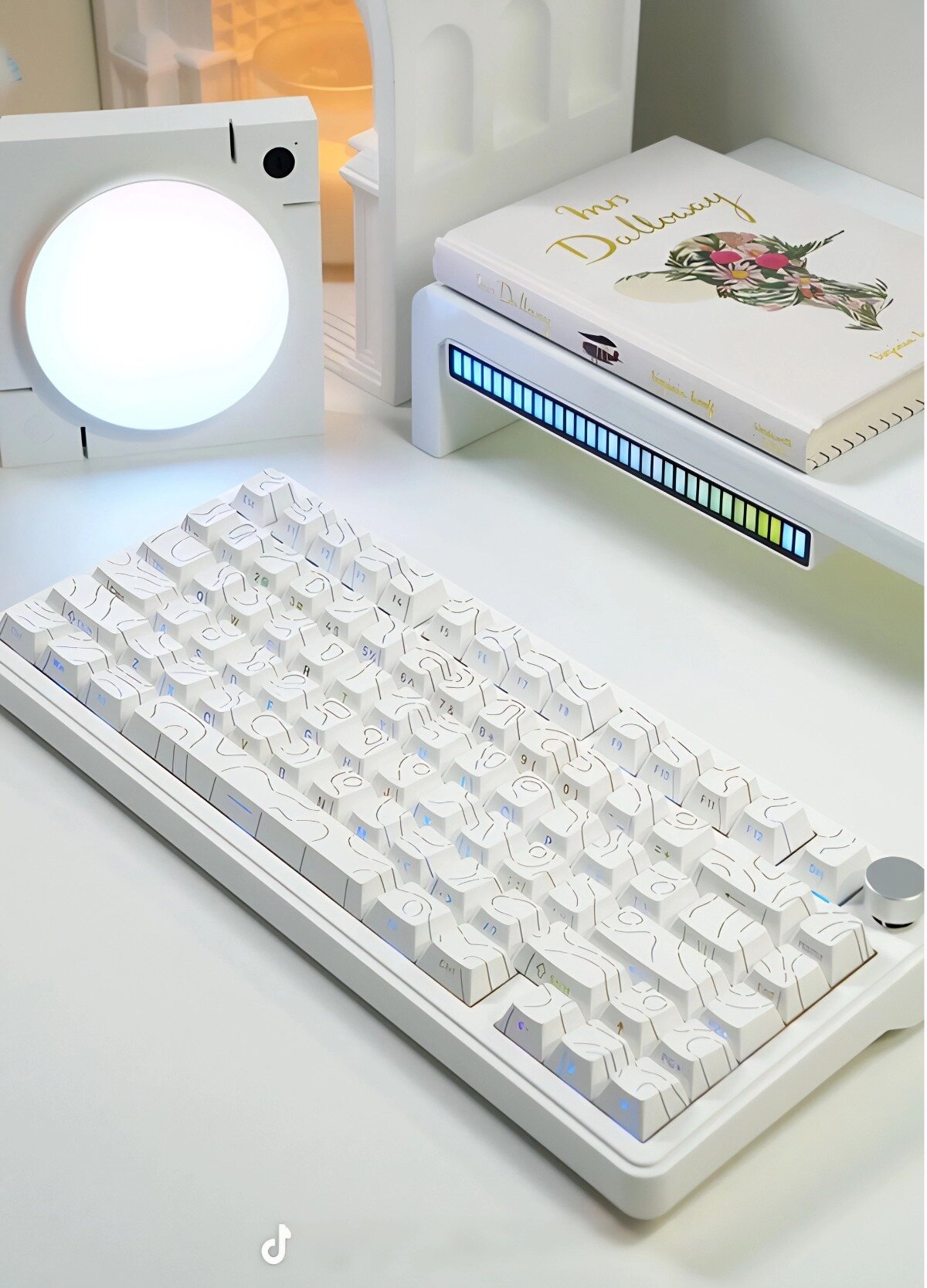AJAZZ Black Jue MK87 Механическая игровая клавиатура с тремя режимами: проводной, беспроводной, Bluetooth