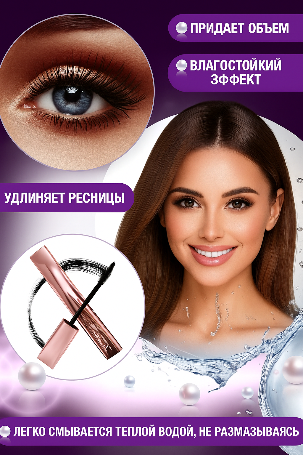 PRIVIA / Тушь для увеличения объема ресниц "PRIVIA Graceful Volume up Mascara", 10 мл