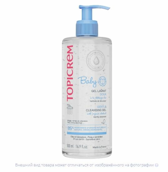 Topicrem/Топикрем baby гель нежный очищающий 2в1 для детей 500 мл