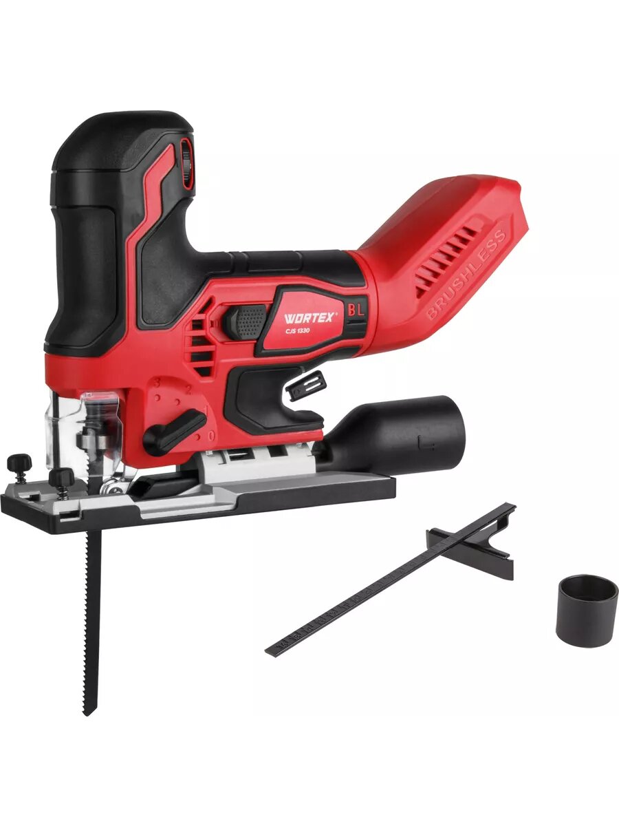 Аккумуляторный лобзик WORTEX CJS 1330 в кор. ALL1 SOLO бесщёт, 18В, 800 - 3800 ход/мин, пропил до 130 мм. (1325400)