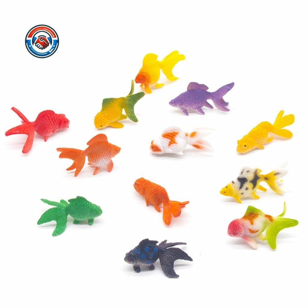 Украшение для аквариума и террариума, 12 мини-фигурок золотых рыбок из ПВХ, реалистичные декоративные элементы для подводного пейзажа, аксессуары для рыбок и экзотического интерьера