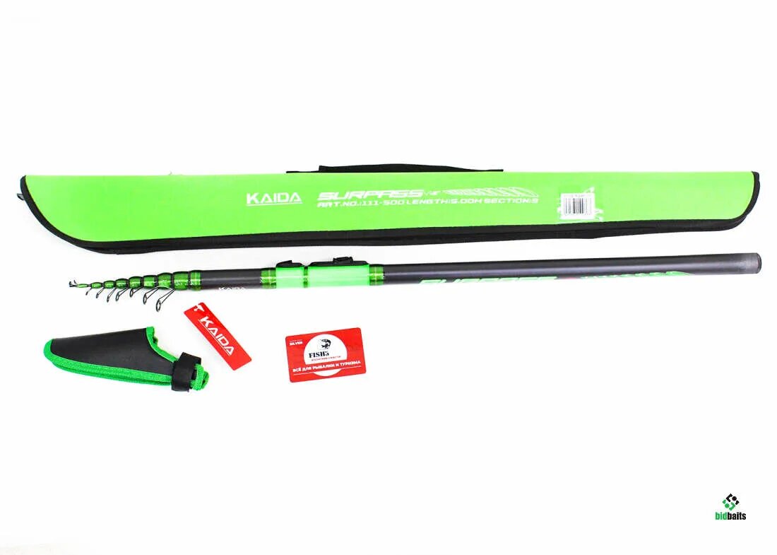Удилище (Удочка) болонская с кольцами Kaida Surpass 5.5 метра