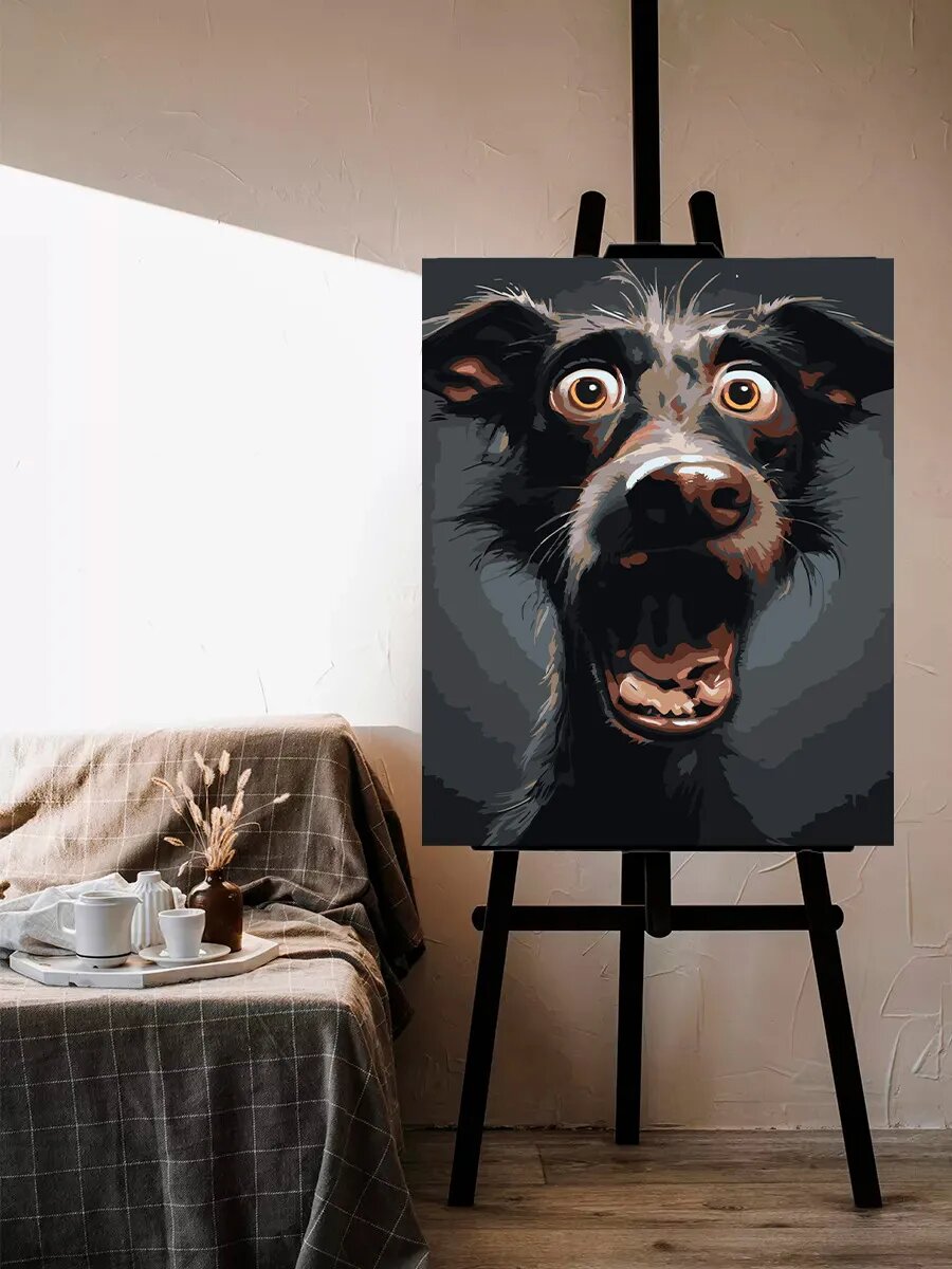 Картина по номерам Мультяшная Собака Животное