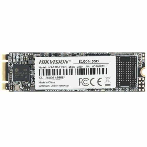 256 ГБ SSD M.2 накопитель Hikvision E100N (HS-SSD-E100N/256G) - SATA 3, чтение - 545 Мбайт/сек, запись - 480 Мбайт/сек, 3D NAND, 3 бит TLC